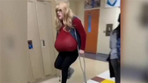 Canadian Trans Teacher With Giant Prosthetic Breasts Reportedly Put On