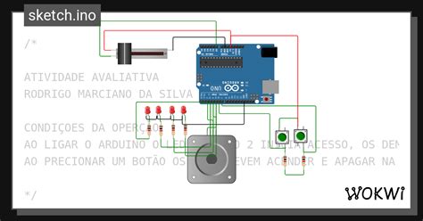 Step Motor De Passo Wokwi Esp32 Stm32 Arduino Simulator