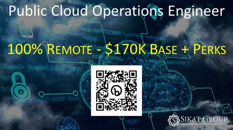 Sikat Group Llc On Linkedin Cloud Publiccloud Engineer