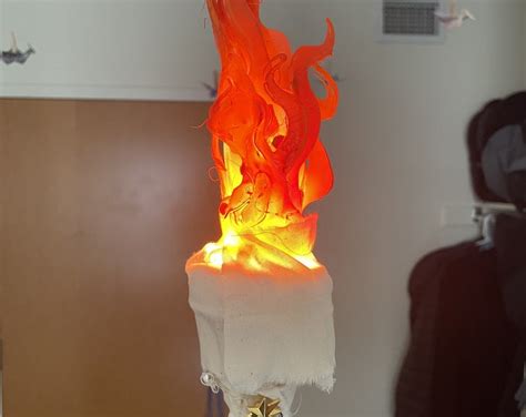 Larp Torch Flame Flashlight For Larp Dandd And Cosplay Etsy