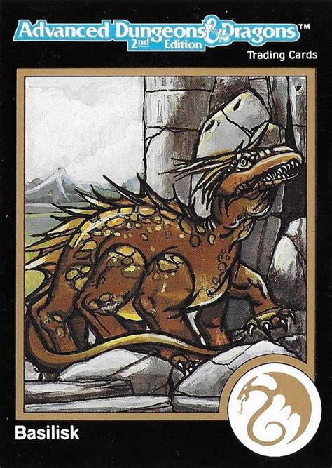 Basilisk Lesser 1992 Card Set Advanced Dungeons And Dragons 2nd