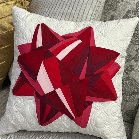 T Bow Fpp Pattern Paper Piecing Quilt Block Etsy Canada