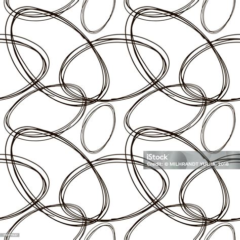 Ovals Seamless Texture Stock Illustration Download Image Now Abstract Black Color Ellipse