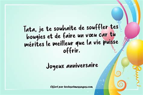 Textes D Anniversaire Pour Une Tante Une Tata