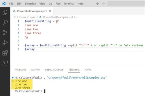 How To Convert Multiline String To Array In Powershell