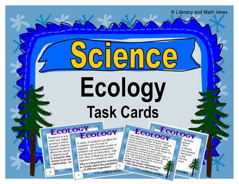 Ecology Task Cards Literacy And Math Ideas