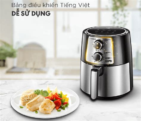 Nồi chiên không dầu Sharp KF AF MV ST Chính hãng Phong Vũ