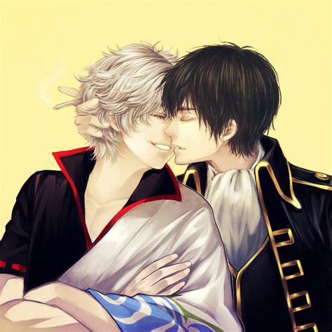 Sakata Gintoki And Hijikata Toushirou Gintama Drawn By