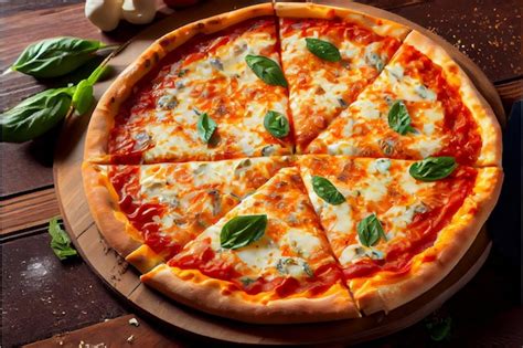 Premium Photo Vegetarian Pizza