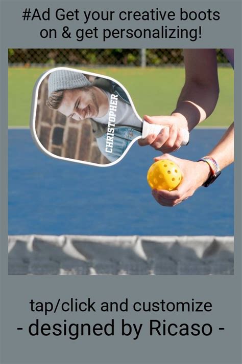 Personalized Name And Photograph Pickleball Paddle Zazzle