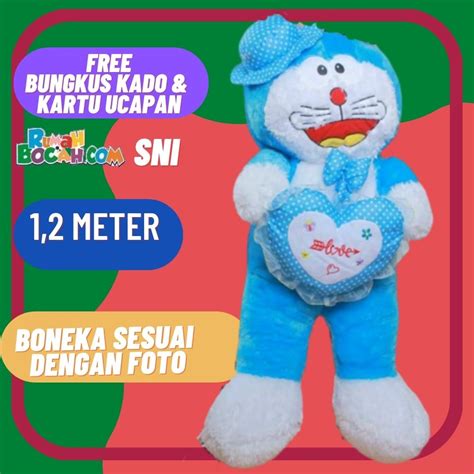 Jual Boneka Doraemon 1 2 M Meter Sni Jumbo Besar Topi Love Super Jumbo Untuk Kado Ulang Tahun