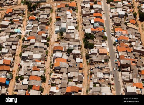 SAO PAULO BRAZIL CITY AERIAL Condominium Slum Favela VIEW High Quality Photo Stock Photo