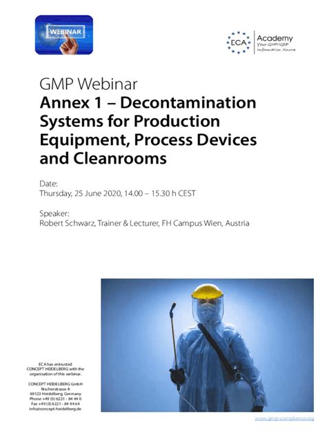 Fillable Online Gmp Webinar The Control Of Critical Process Parameters Cpps And Relevant