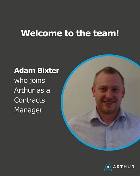 We Would Like To Welcome Adam Bixter Who Joins Arthur Civil Engineering As A Contracts Manager