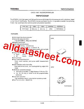 TMP47C425AF Datasheet PDF Toshiba Semiconductor