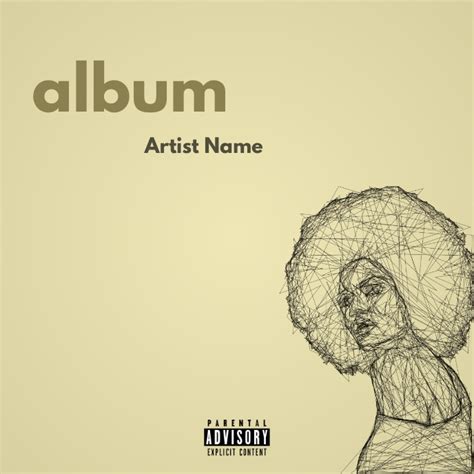 Afro Woman Portrait Illustration Album Art Template Postermywall