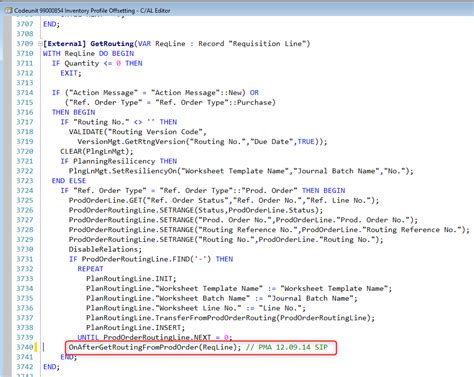 EventRequest Codeunit 99000854 Function GetRouting Issue 2545