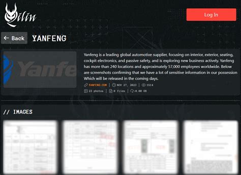 Qilin Ransomware Claims Attack On Automotive Giant Yanfeng Blog Lbt