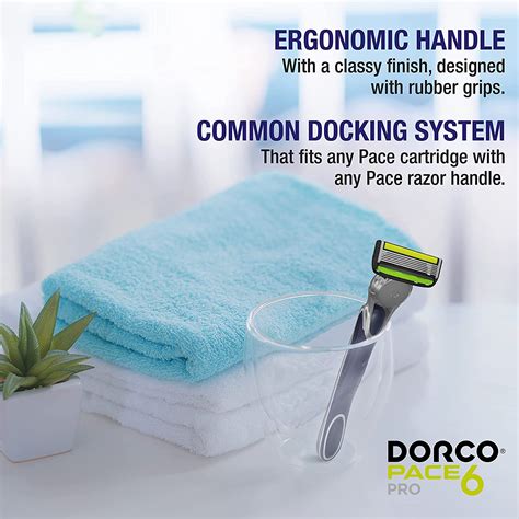 Dorco Pace 6 Pro Handle With 4 Cartridges – dorcoIndia
