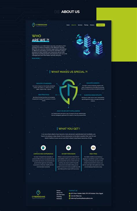 Cyberdeans Website Behance