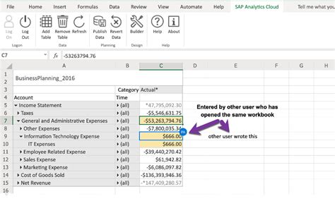 Sap Analytics Cloud Add In For Ms Office Workin Sap Community