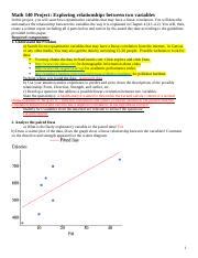 Math 227 Project Exploring Relationships Between Two Variables F2020 1