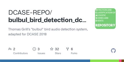 github dcase repo bulbul bird detection dcase2018 thomas grill s