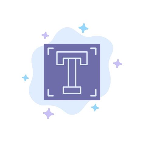 Designer Font Path Program Text Blue Icon On Abstract Cloud Background 14749800 Vector Art At