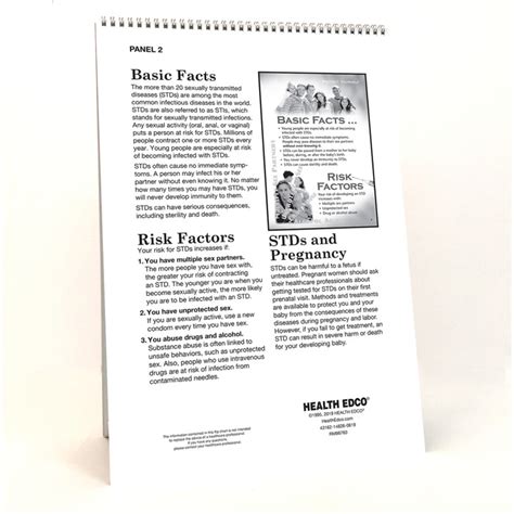 Sexually Transmitted Diseases Stds Flip Chart Health Edco