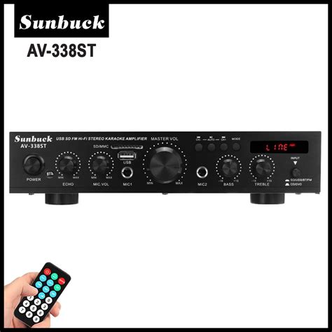 Jual Sunbuck Audio Amplifier Bluetooth EQ Karaoke Home Theater FM 2000W ...