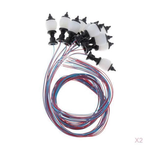 20Pack Miniature Réverbères Échelle Jardin Pelouse 1 100 décoration