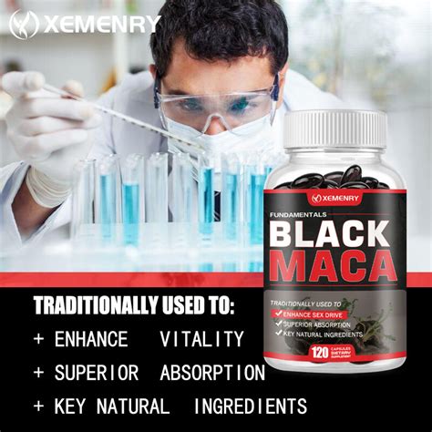 Black Maca Testosterone Booster Enhance Sex Drive Boost Performance 120pcs Ebay