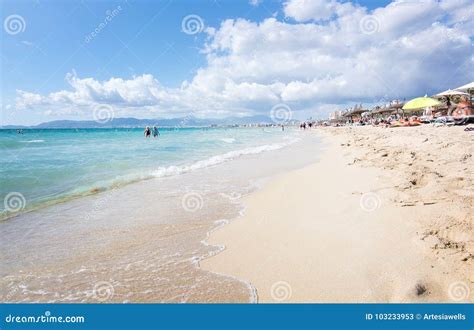 Es Trenc Beach Editorial Stock Photo Image Of Colour 103233953