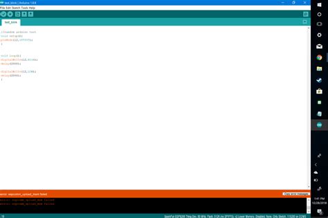 Error Espcomm Upload Mem Failed Let S Start Coding Spark Fun ESP8266