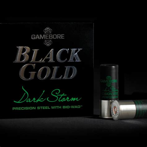 Gamebore 12g Black Gold Dark Storm Steel Shotgun Cartridges Red Mills