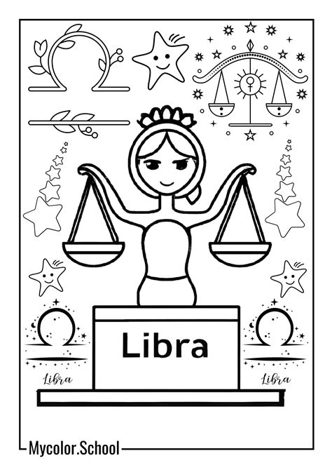 조디악 색칠 페이지 1 무료 인쇄 가능한 색칠 페이지