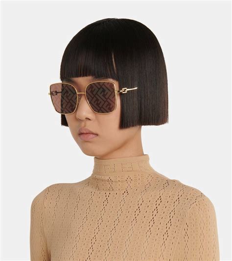 Fendi Baguette Square Sunglasses Fendi
