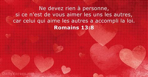 1 février 2022 Verset Biblique du Jour Romains 13 8 DailyVerses net