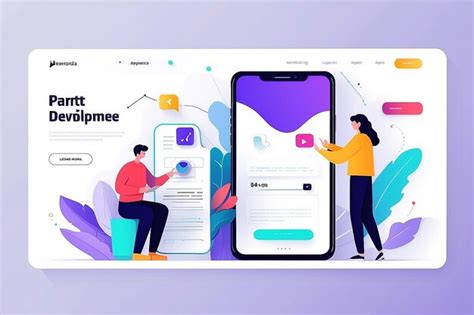 Premium Photo Mobile App Interaction Vector Illustration