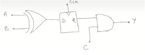 Solved Write A Vhdl Module For The Following Circuit Write