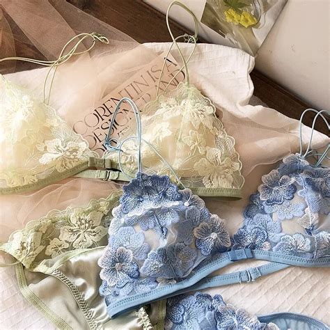 Frauen Sexy Dreieck Tasse Dessous Franz Sisch Ultra D Nne Spitze Blumen