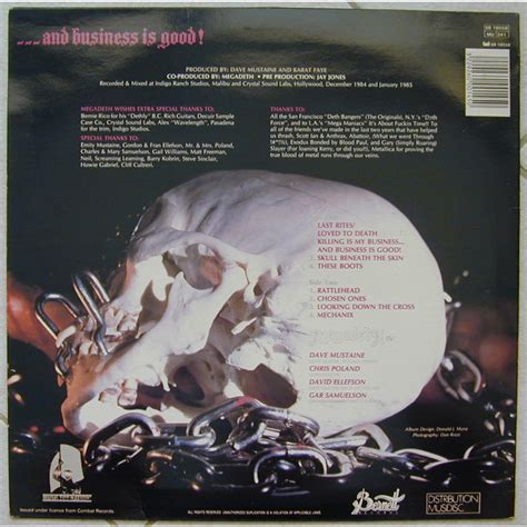 Killing Is My Business By Megadeth LP With Speed06 Ref 114867439