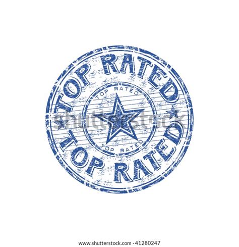 Blue Grunge Rubber Stamp Text Top Stock Vector Royalty Free 41280247