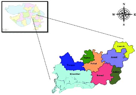 Map Of The Survey In Anand District Download Scientific Diagram