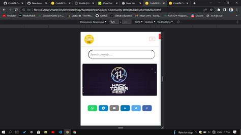 Social Share Button Feature In Hacktoberfest2022 Page Issue 395