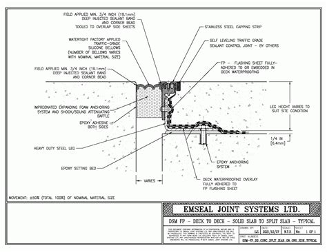 Concrete Expansion Joint Detailtypical Cad Files Dwg Files Plans