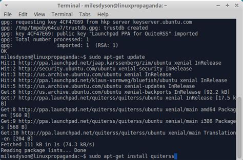 Install Quiterss From Ppa In Xubuntu 1604 Linux Propaganda Page 2