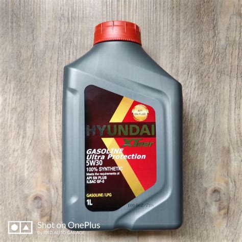 Hyundai XTeer 5w30 Fully Synthetic Gasoline Engine Oil | Lazada PH