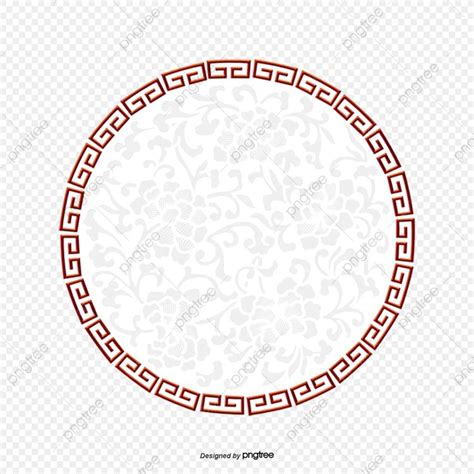 중국 바람이 무늬 경계 중국 스타일 무늬 빨간색 원 테두리 Png 일러스트 및 Psd 이미지 무료 다운로드 Pngtree 패턴 테두리 프레임 디자인