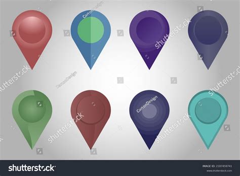 Gps Icon Set Location Icon Map Stock Vector Royalty Free 2187459741 Shutterstock